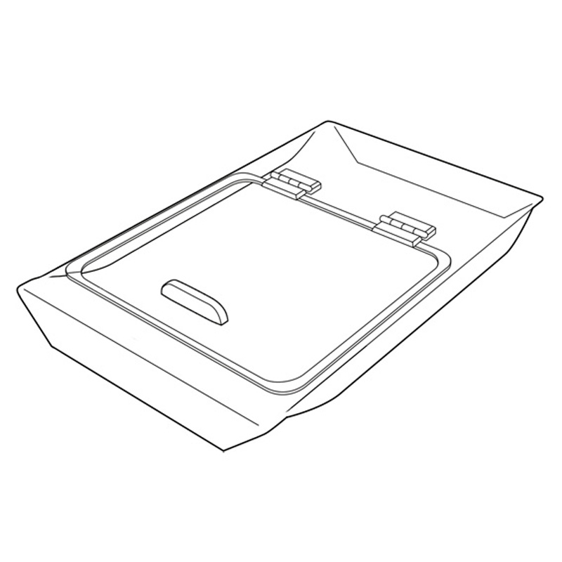 Polycarbonate Lid With Top Flap Door - Fresh Produce Displays