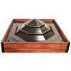 Stepped Pyramid Ramp Black or Woodgrain - Fresh Produce Displays