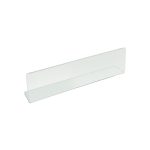 Clear 'L'-Foot Divider - 400 x 100mm - Fresh Produce Displays
