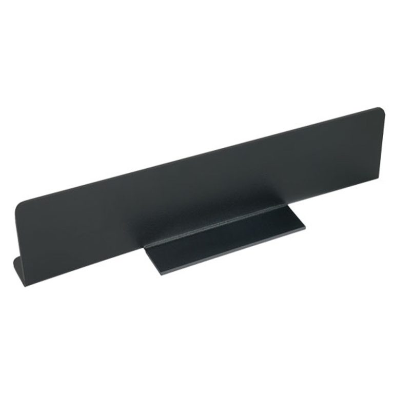 Black ABS Split Foot Divider - 600 x 100mm - Fresh Produce Displays